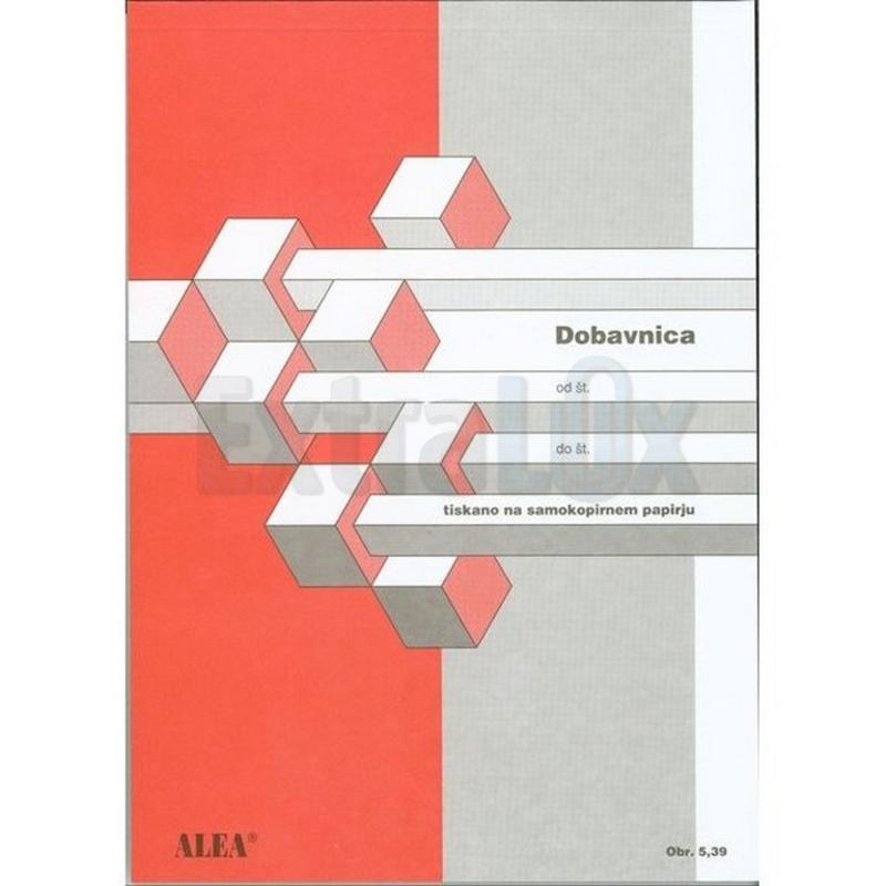OBRAZEC 5,39 DOBAVNICA A5 KOPIRNA | Extra Lux