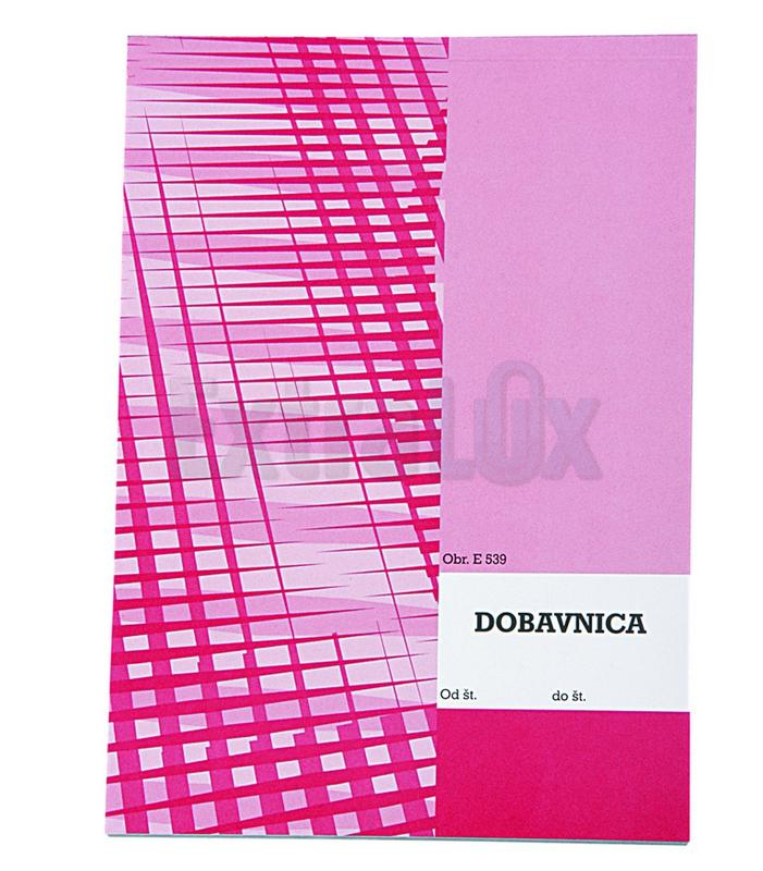 OBRAZEC E 539 DOBAVNICA A5 KOPIRNA (5,39) | Extra Lux